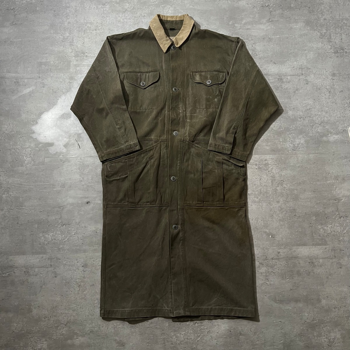 80s cotton twill Duster coat 80年代 ダスターコート ヴィンテージ | anti knovum（アンタイノーム）