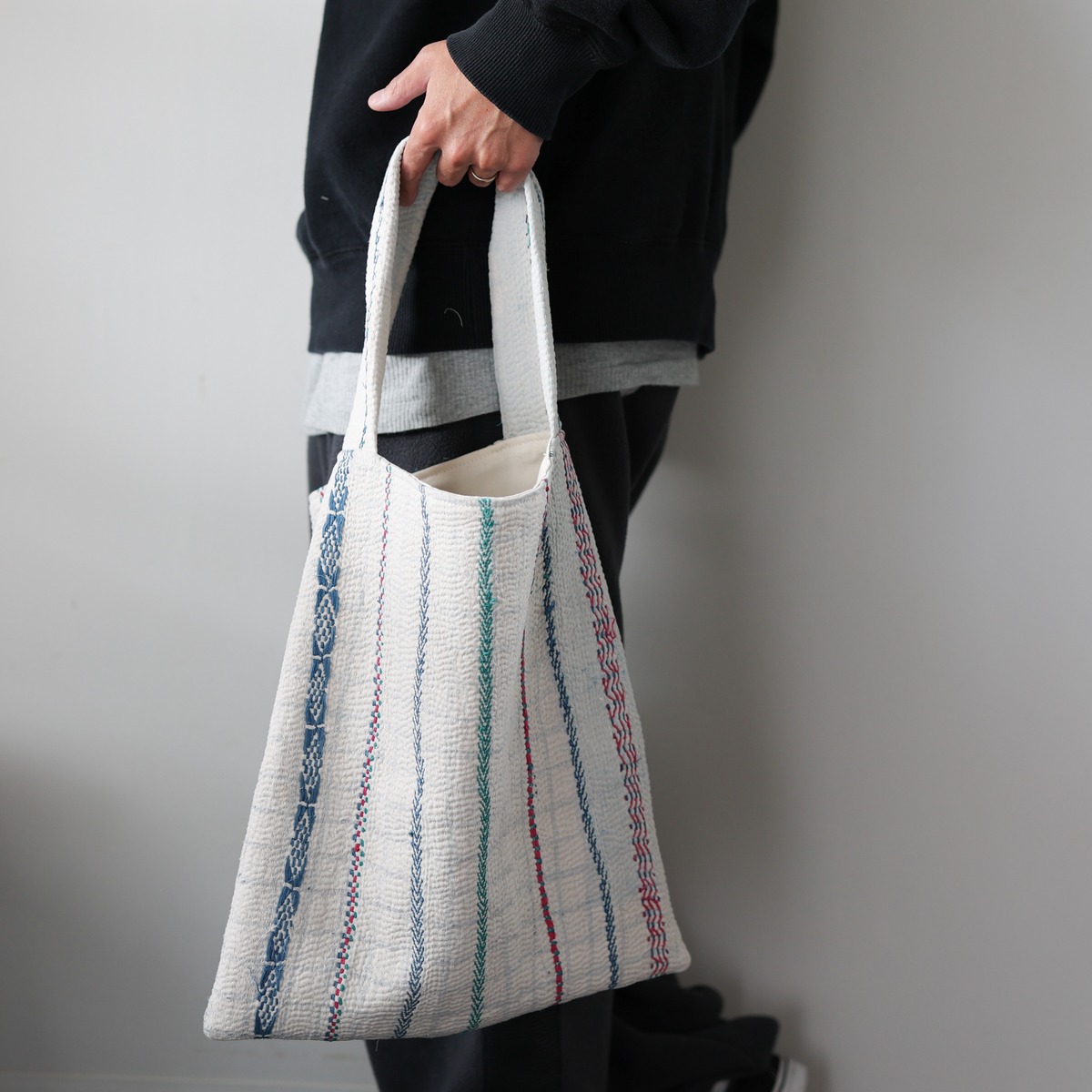 Hagi / Vintage Quilt - One Handle Bag - M #76 | Et cetera