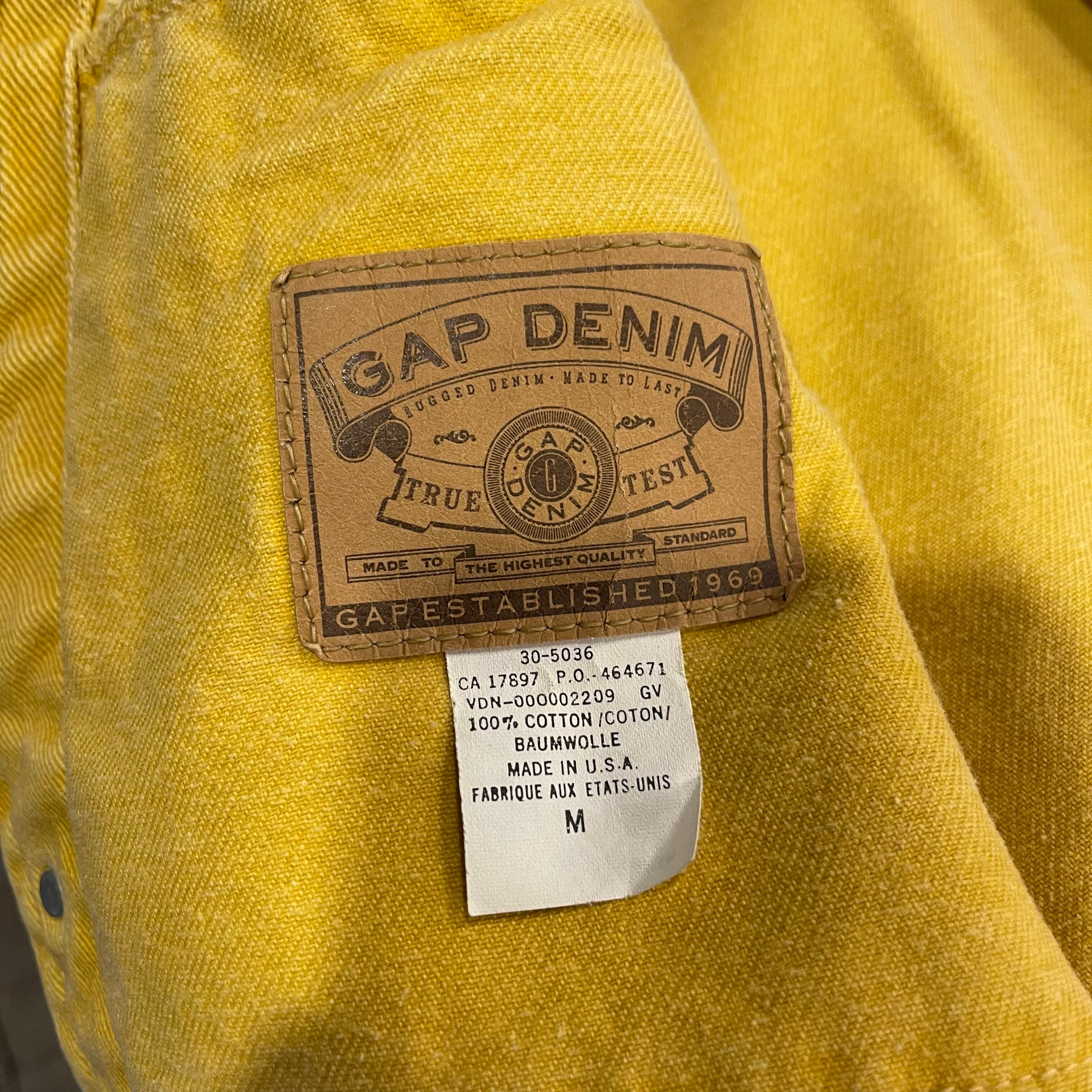 GAP Yellow Denim Trucker Jacket | VOSTOK