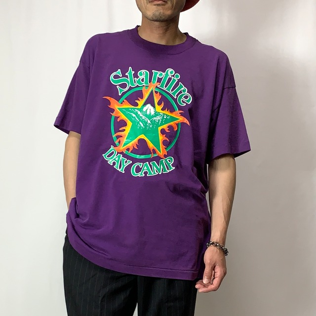 vintage 90s print T-shirt FRUIT OF THE LOOM MADE IN USA Starfire DAY ...