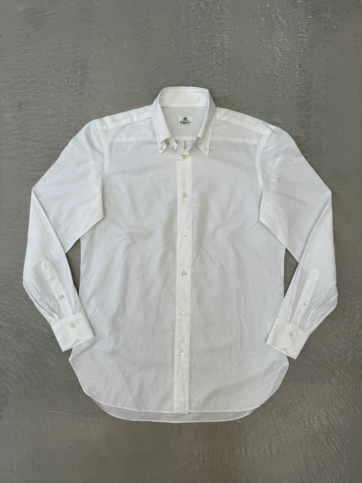 LUIGI BORRELLI Cotton Linen Dress Shirts | Asset yuzuru アセットユズル ヴィンテージ ...