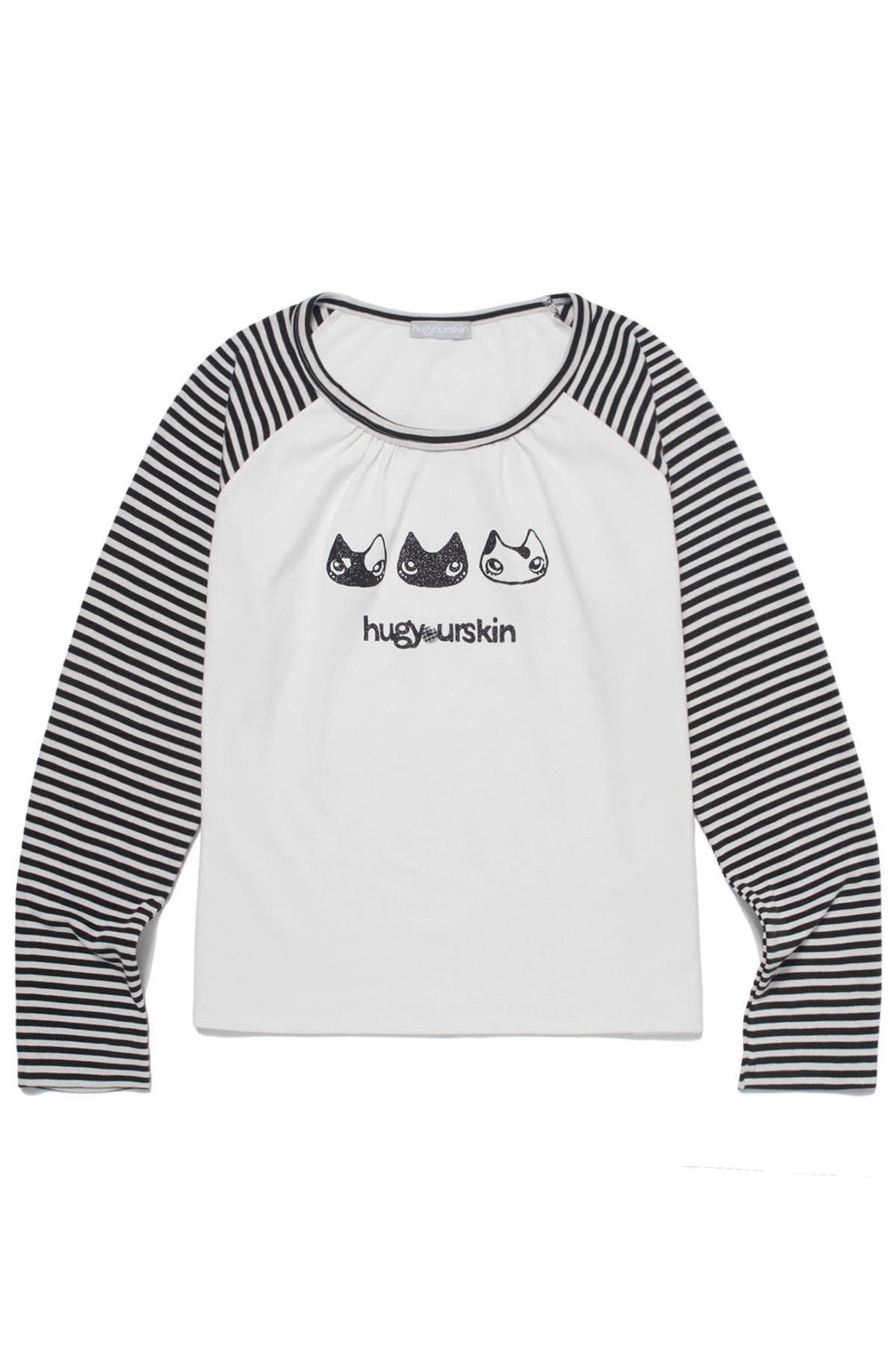 [hug your skin] Hugging raglan T (White) 正規品 韓国ブランド 韓国ファッション 韓国代行 日本 店舗 ...