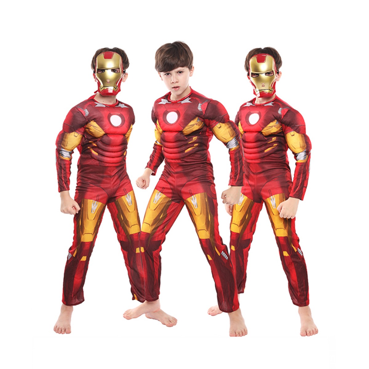 ハロウィン 衣装 仮装 子供 コスプレ アイアンマン 風 アベンジャーズ 風 Iron Man 風 キッズ ハロウィーン コスチューム halloween costumes 誕生日 クリスマス ...