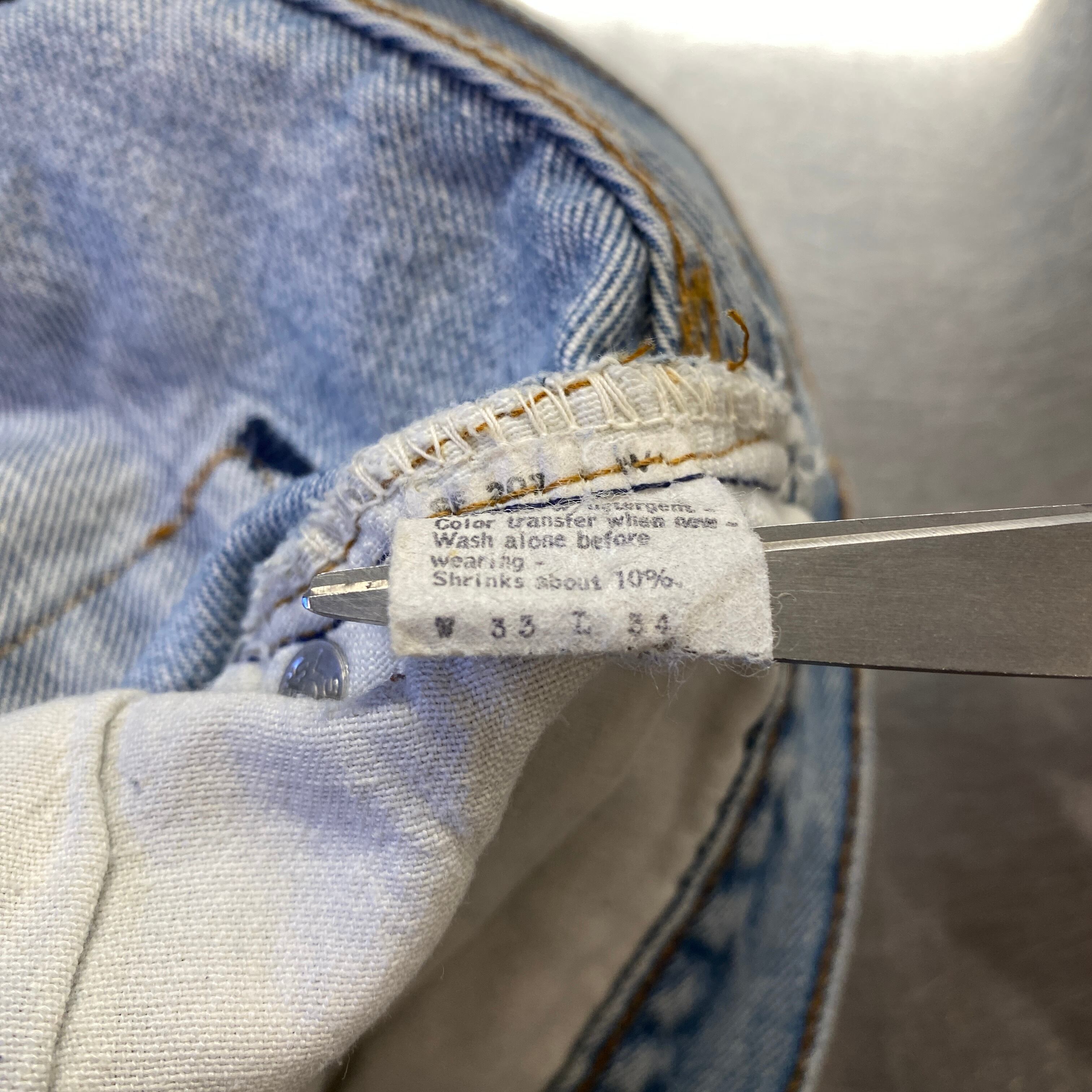 1980s LEVI'S 501 RED LINE CUT OFF&REPAIR | safarionline