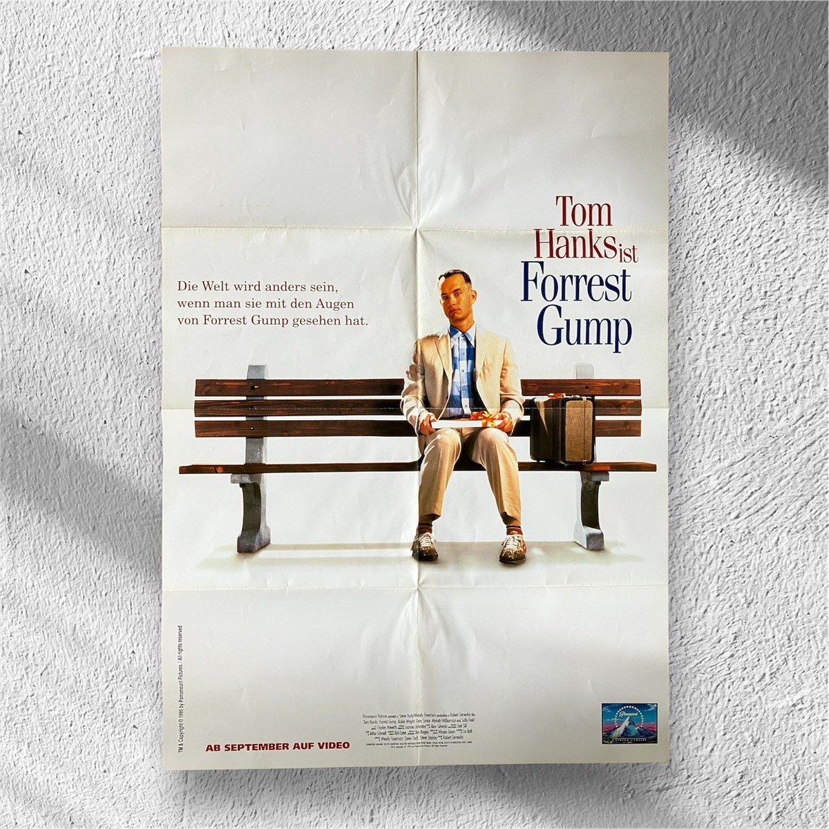 1995「Forrest Gump」VHS ドイツ版映画ポスター A1 Size | woodmarquee