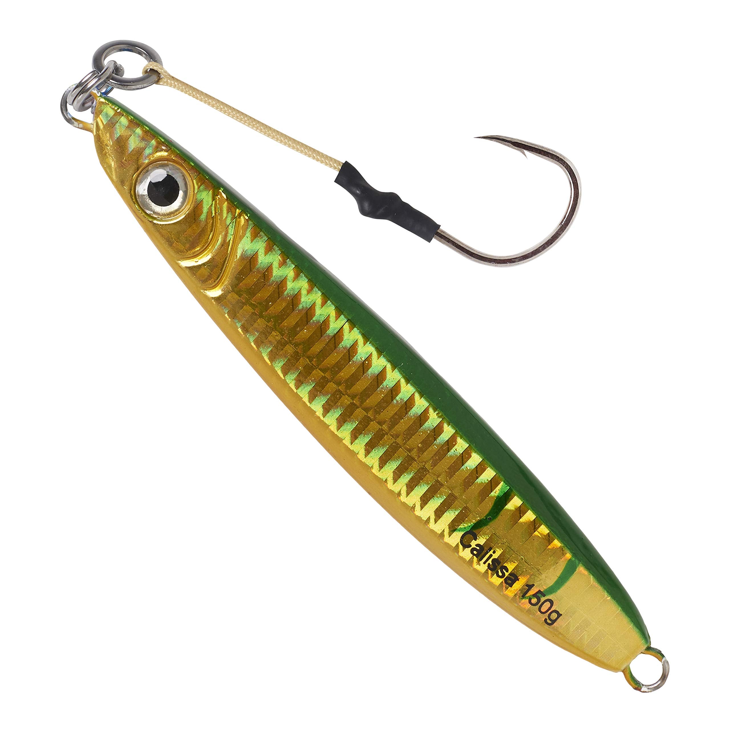 Calissa Offshore Tackle Vertical Jig 80g 150g 250g 300lbs Assist Hooks 3/0 Butterfly -Fall Side ...