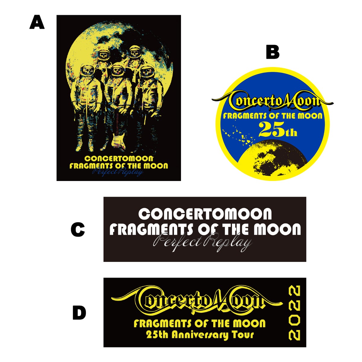 ステッカーセット FRAGMENTS OF THE MOON 25th Anniversary Tour | Concerto Moon ...