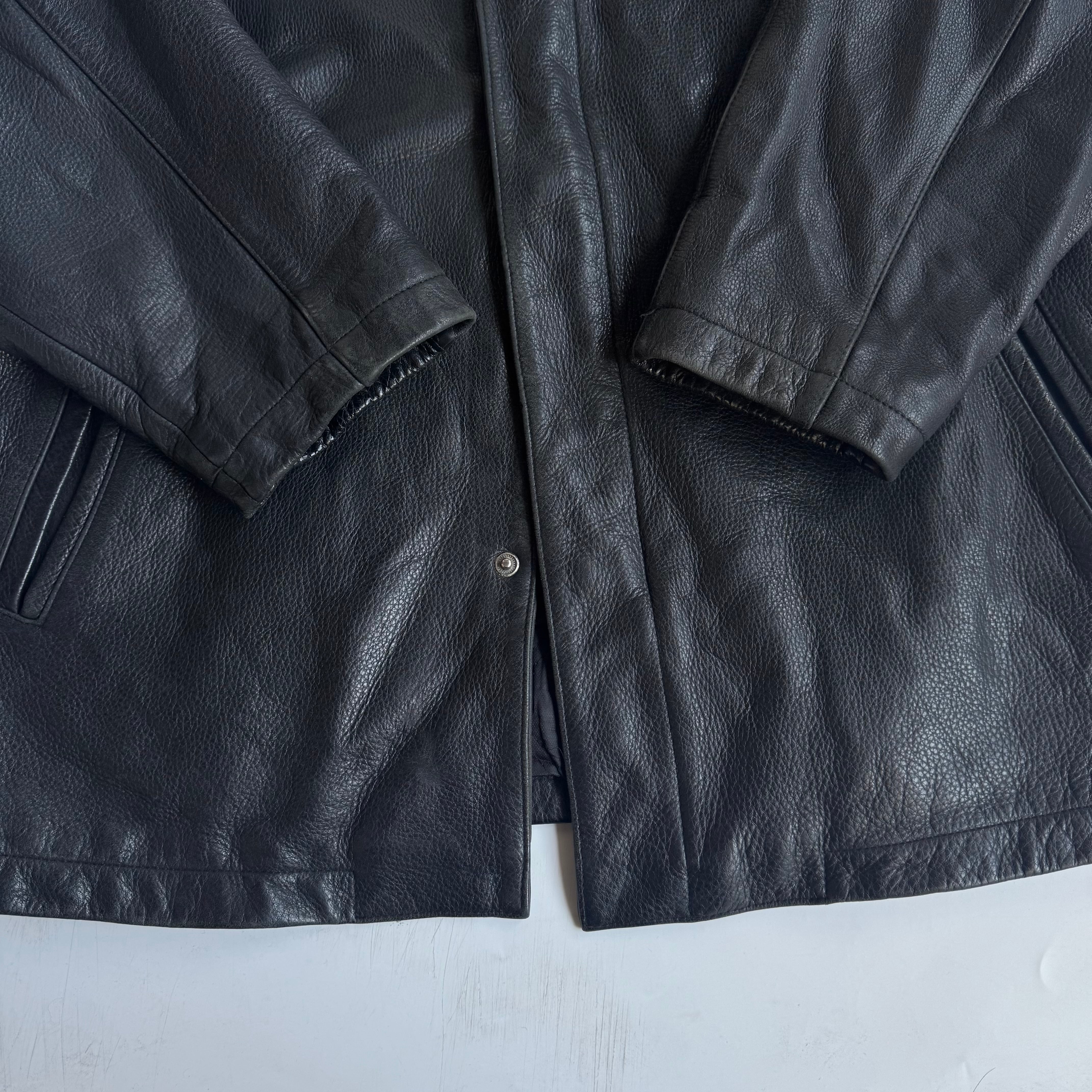 croft&barrow leather coat | ON THE HILL