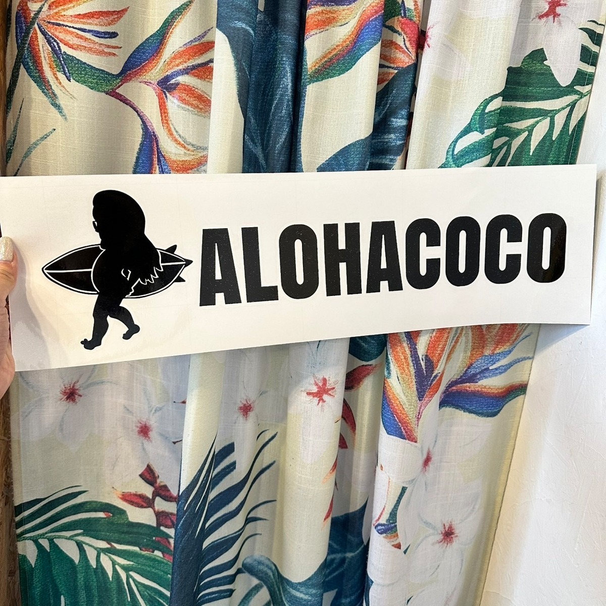 ALOHACOCOロゴステッカー大(ブラック) | ALOHACOCO