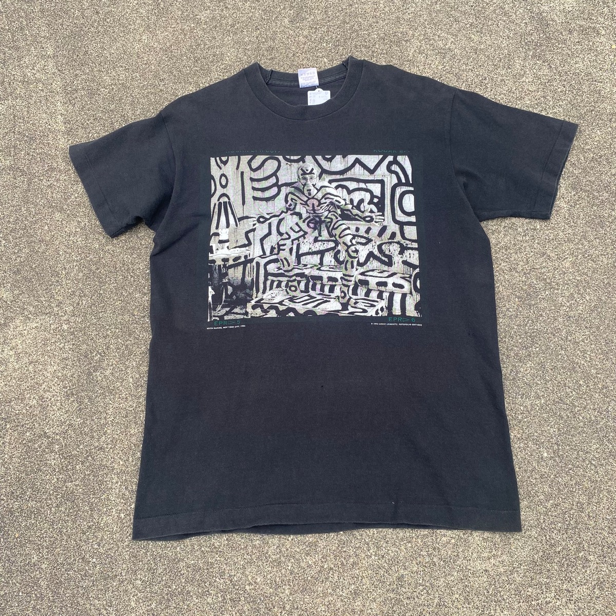 90's Vintage Art Tee "KEITH HARING × ANNIE LEIBOVITZ" | spike osu