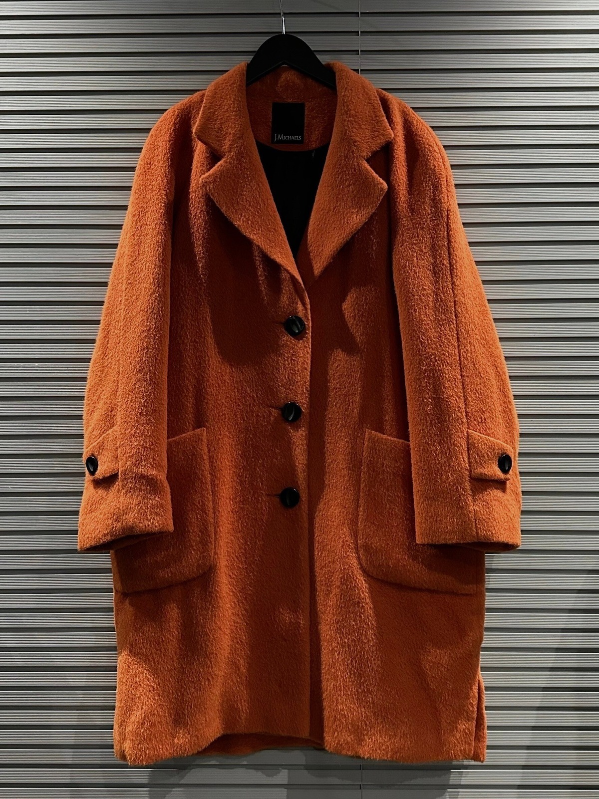 【X VINTAGE】Vivid Orange Alpaca Mix Vintage Chesterfield Coat | Caka(カカ ...
