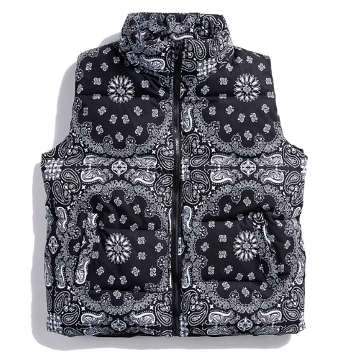 Paisley print padding vest 2093 | AYATY