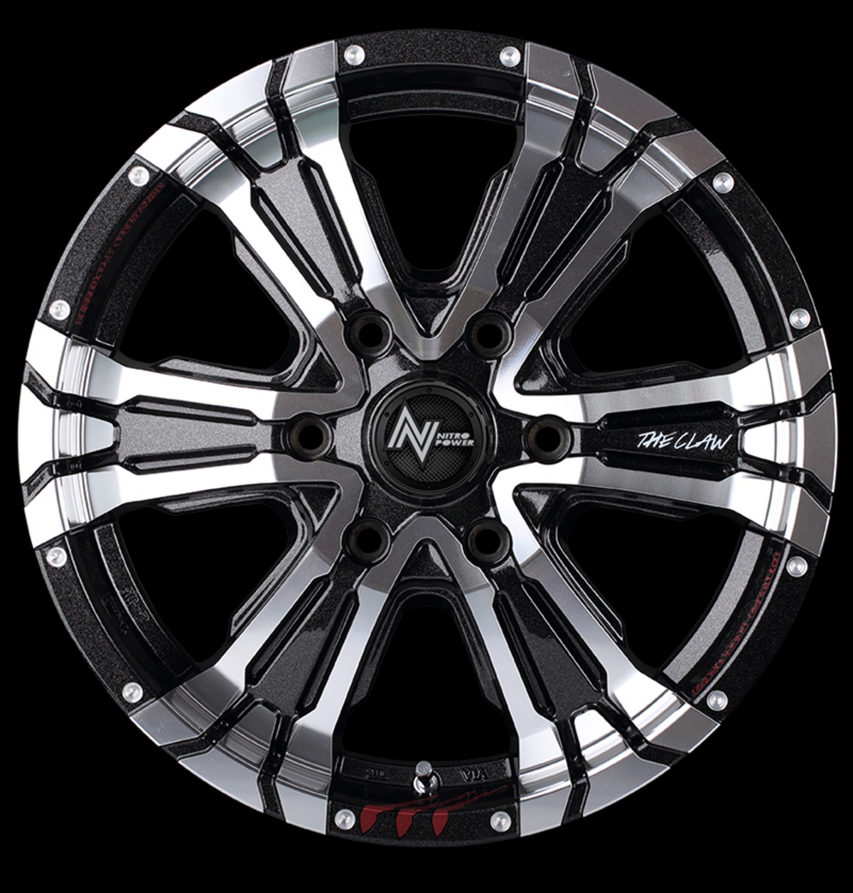 マルカサービス NITRO POWER M26 CROSS CLAW 15×6J +33 ブラックメタリック | MTS Wheel.shop
