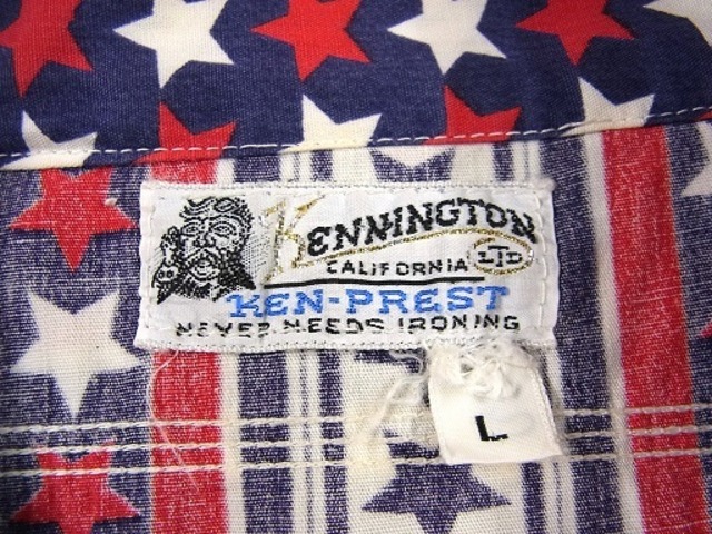 60's～ KENNINGTON KEN PREST スター柄 星柄 ヴィンテージ シャツ | CYCLONE