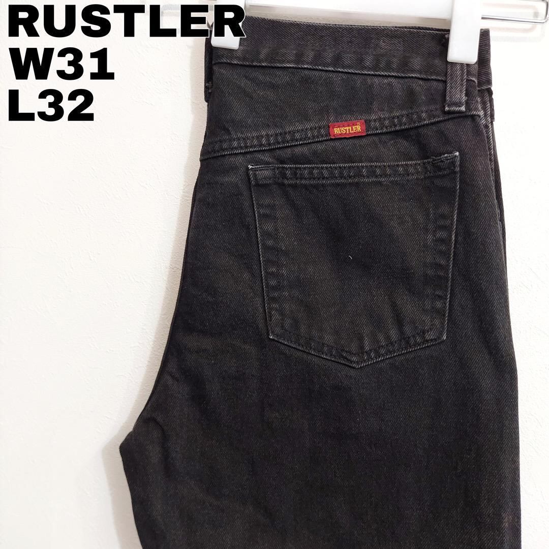 Rustler ラスラー W31 ブラックデニム ボトム パンツ 黒 13214 | fuufu