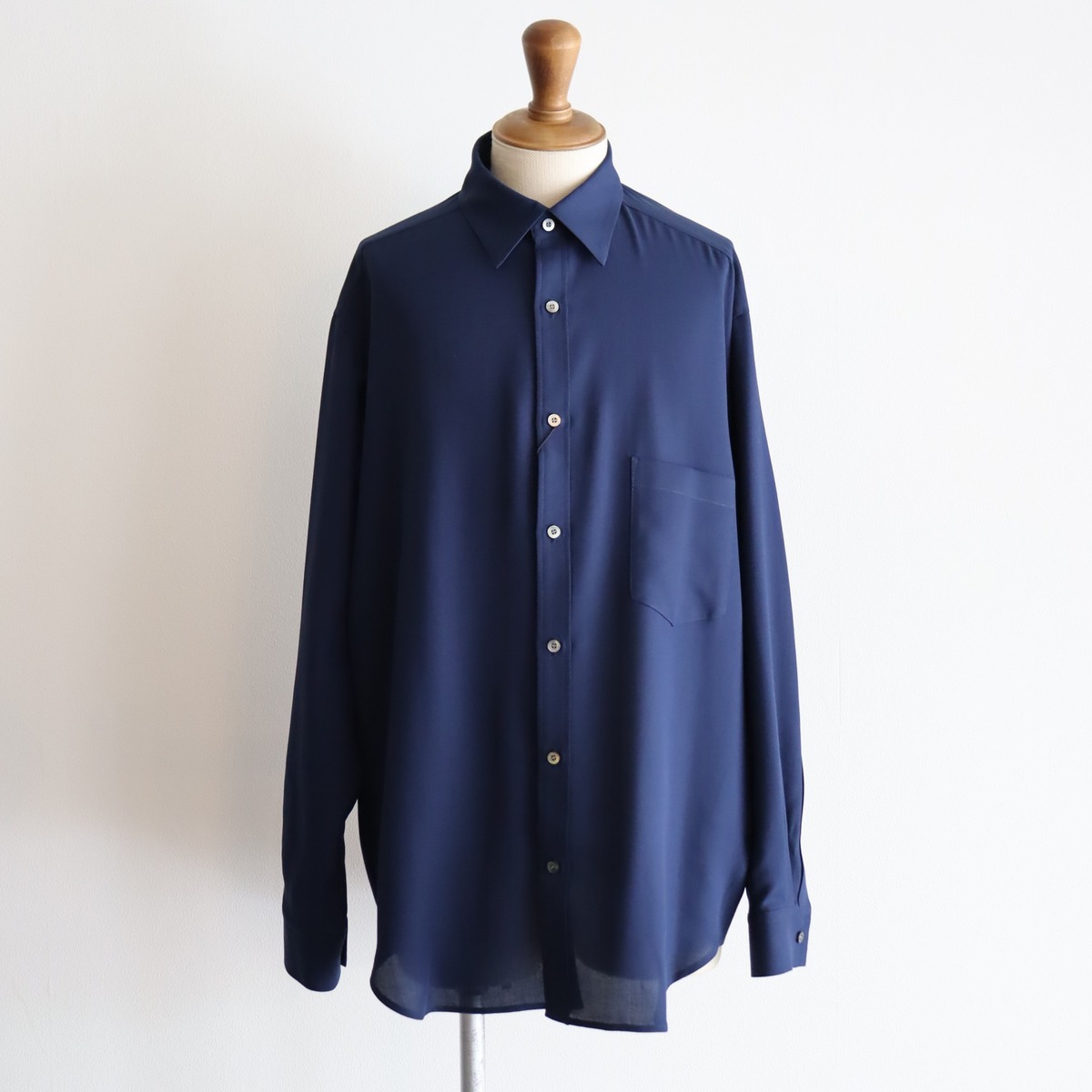 Ujoh " Full Open Shirt ( Prussian Blue ) " | H.inch