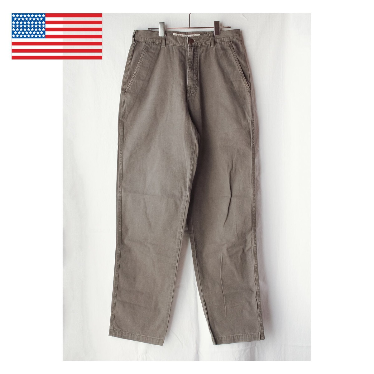 90s SMITH ＆ HAWKEN Loose Fit canvas denim pants - grey / mens, used ...