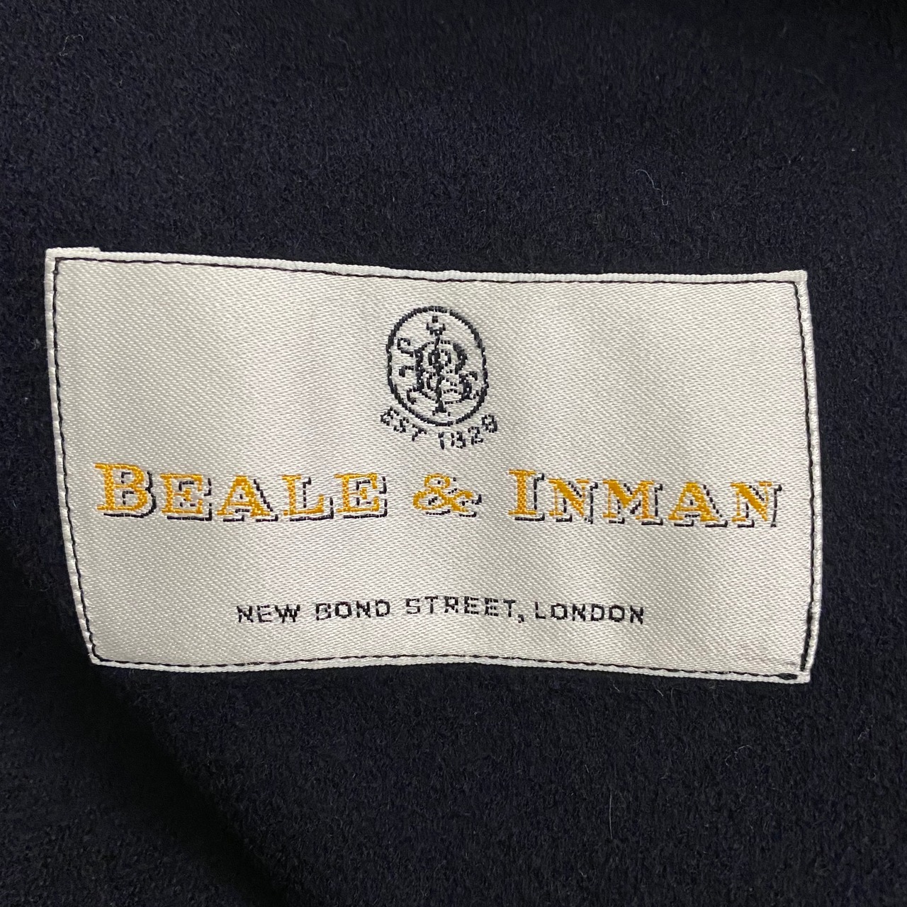 vintage BRIONI × BEALE&INMAN cashmere balmacaan coat | NOIR ONLINE