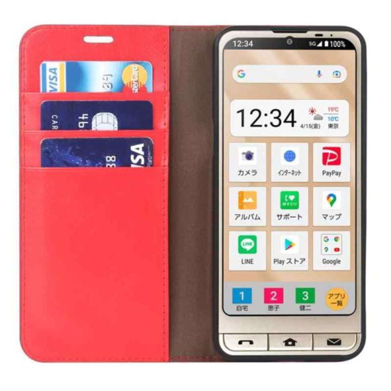 Pelanty For Sharp Simple Sumaho 6 ケース手帳型 シンプルスマホ6 A201SH 携帯カバー 手作り 本革 ...