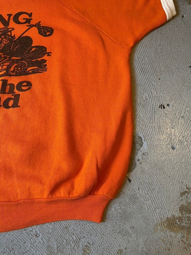 vintage ringer half sleeve sweat shirt | vintage clothing twoface