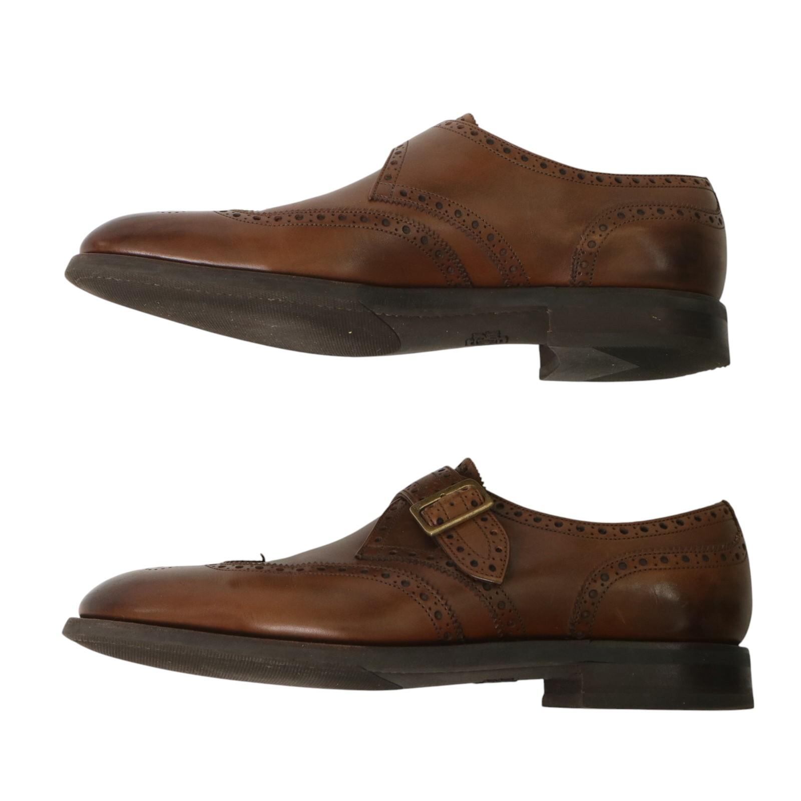 EDOWARD GREEN "HOVE" WING-TIP SINGLE-MONK LEATHER SHOES《6 1/2 ...