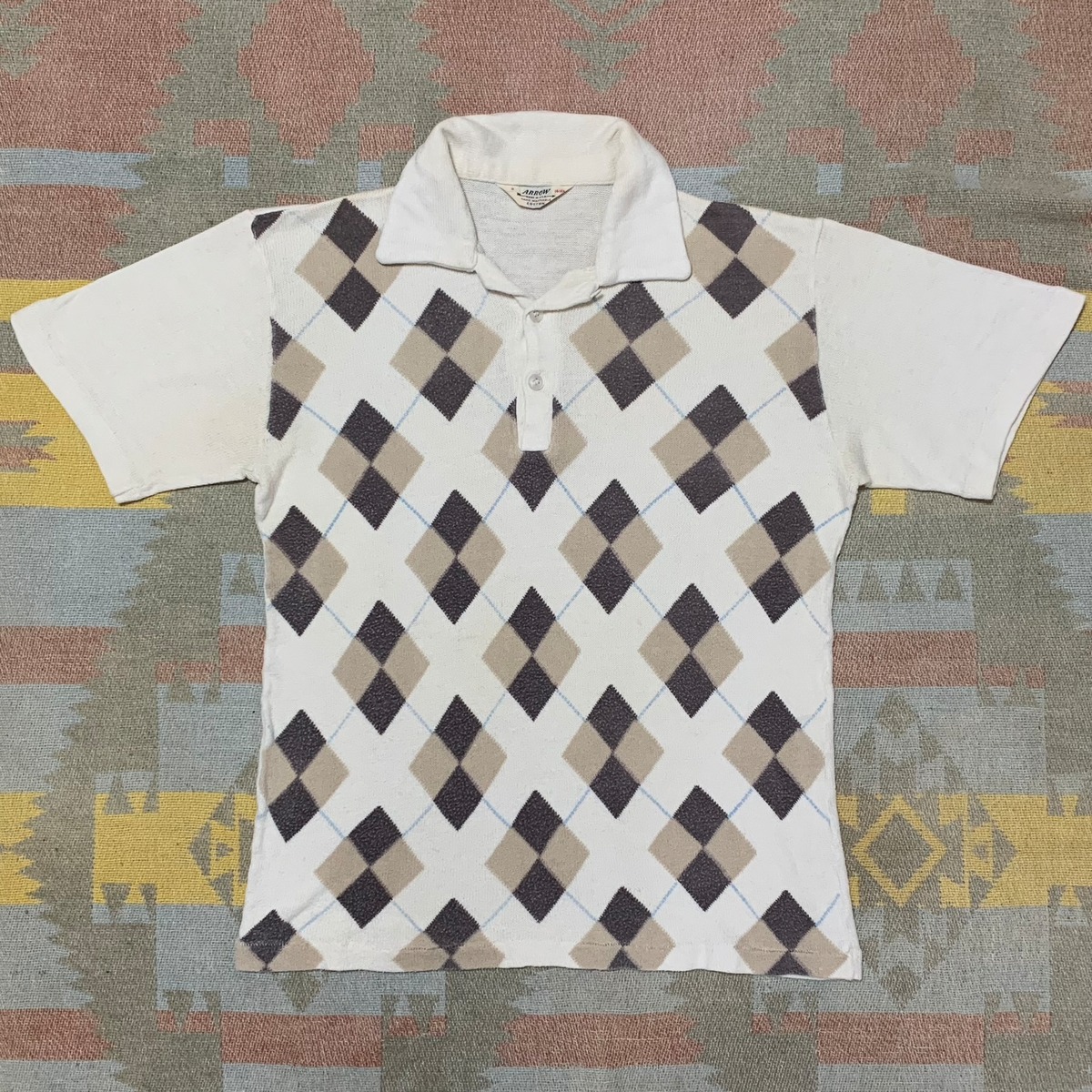 50s ARROW argyle polo shirt | colors