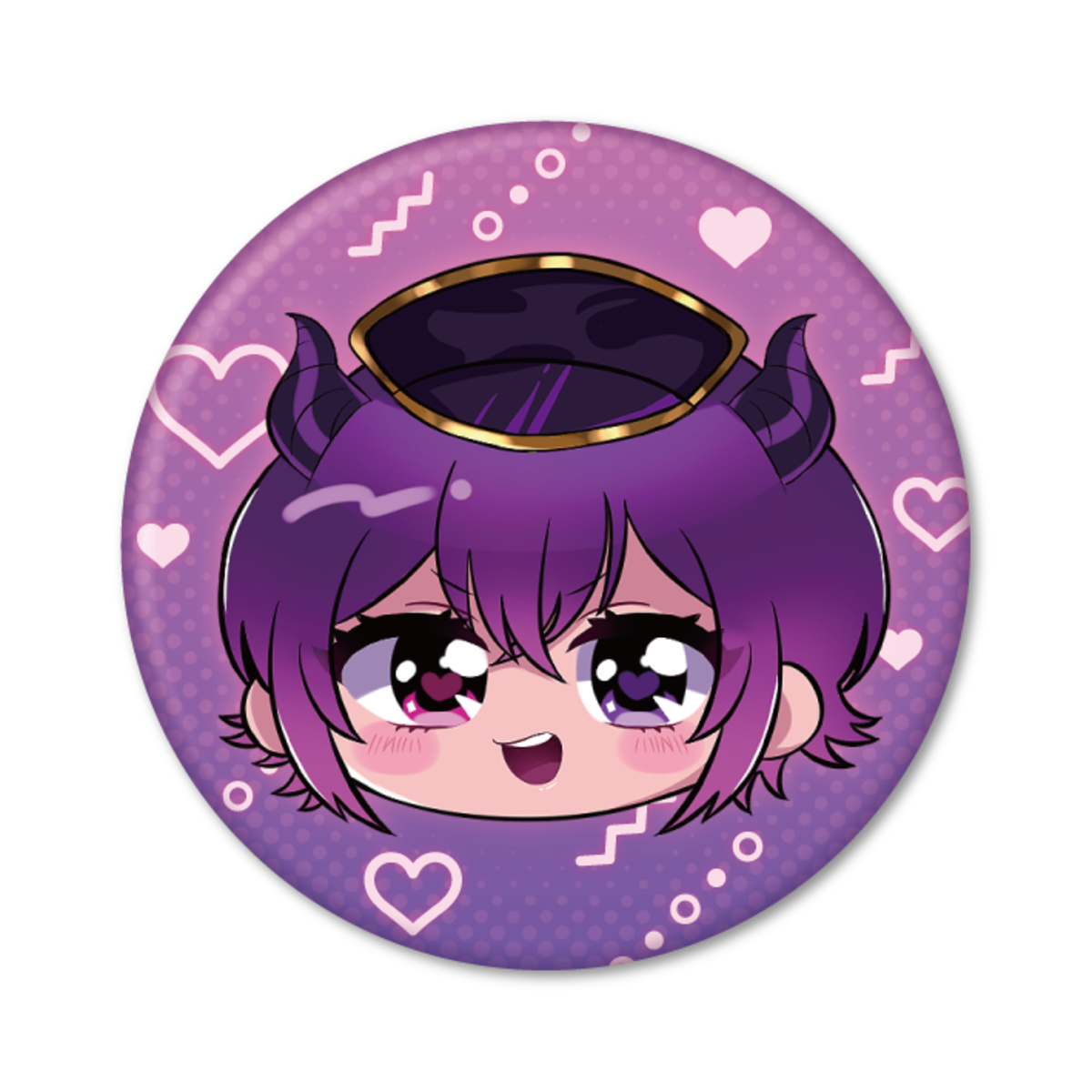 【夜光イリス】缶バッジ（B） | Choco＊Jam SHOP