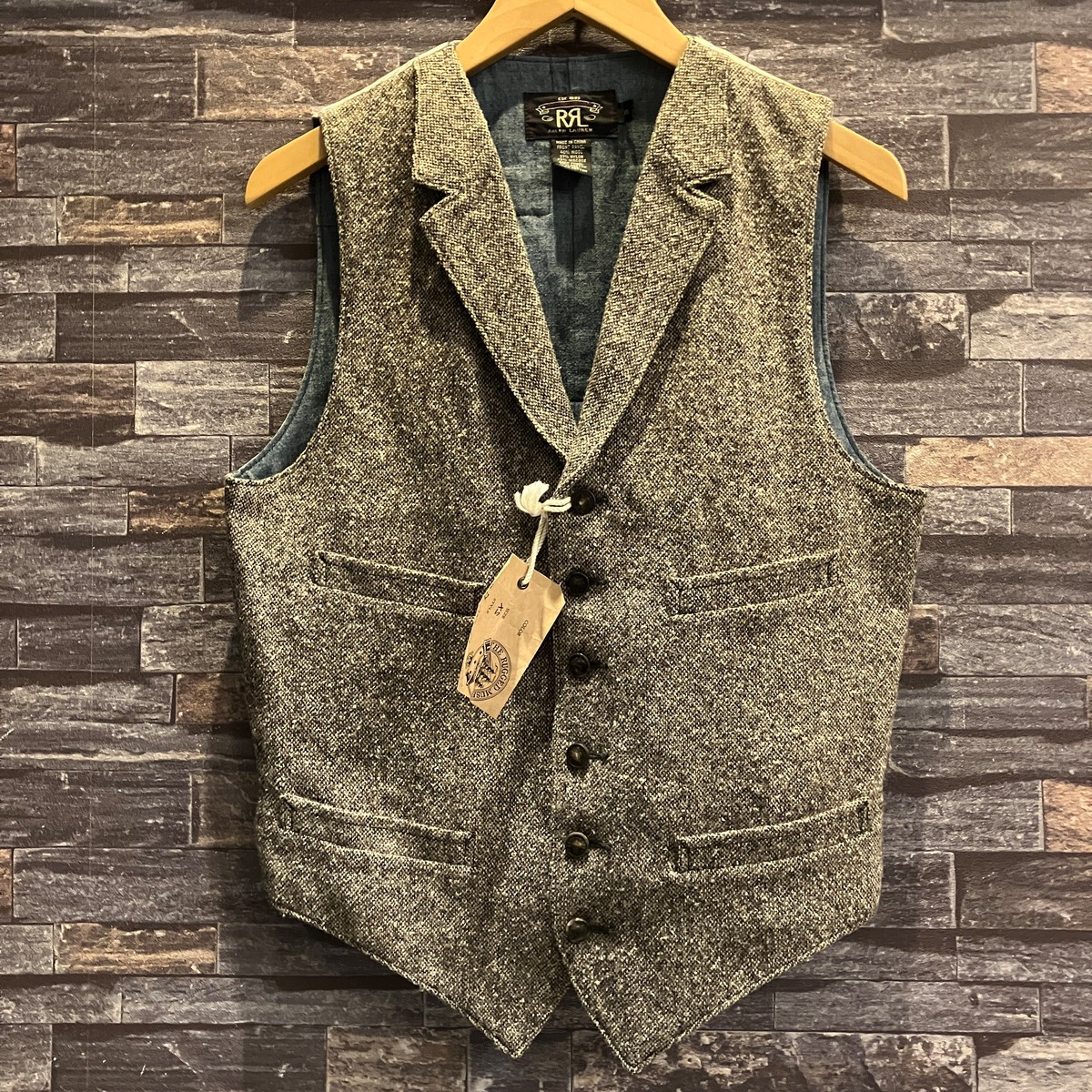RRL MIXED WOOL/PATCHWORK VEST | safarionline