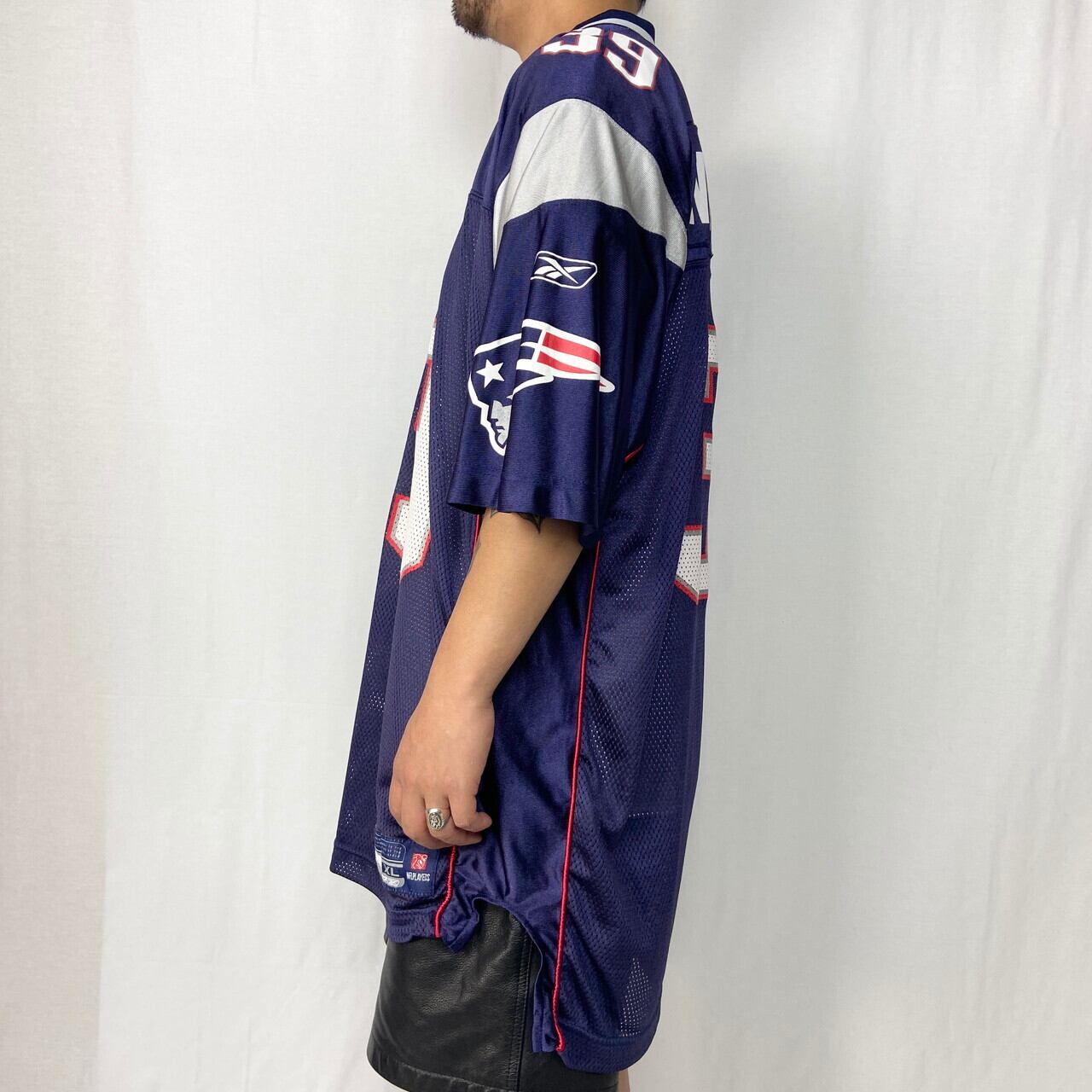 NFL ニューイングランド・ペイトリオッツ メッシュ ユニフォーム メンズXL 古着 New England Patriots Reebok ...