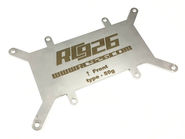 【RC926】YD-2Z/E/EXシリーズ/SXIII・RD1.0・SD1.0用バッテリーアンダープレート ウエイトtype50g KN-YD06-A | RC926 WEB SHOP