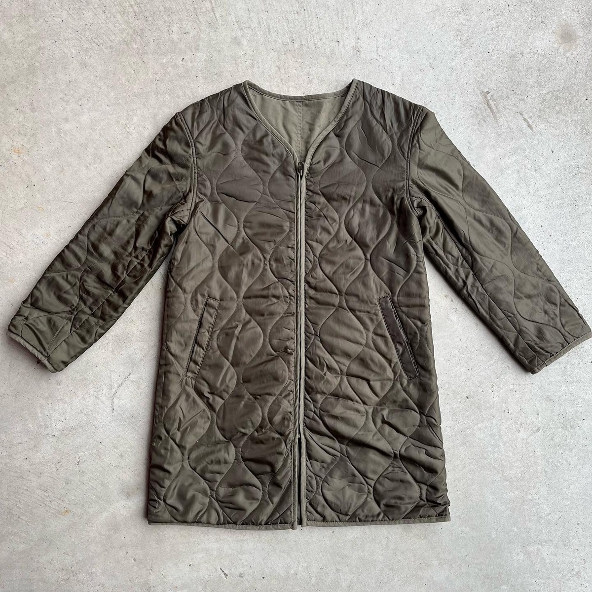 Quilting Reversible Liner Jacket | stretharea vintage
