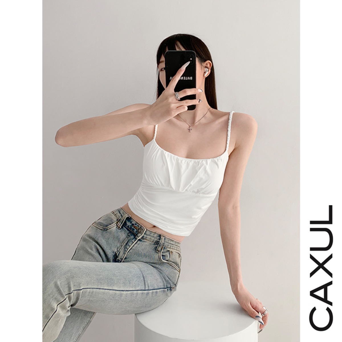 プリーツキャミソール/6color | Caxul