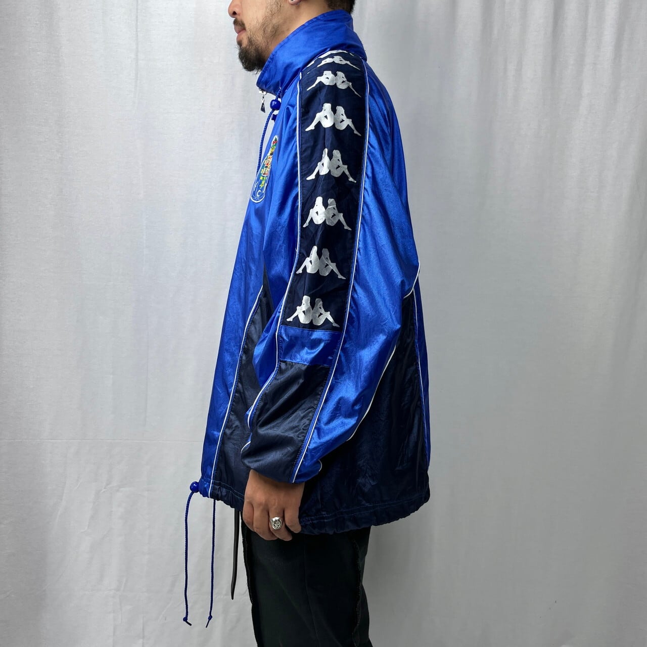 90〜00年代 KAPPA カッパ FC PORTO FCポルト ナイロントラックジャケット メンズXL相当 古着 90s 00s ビンテージ ...