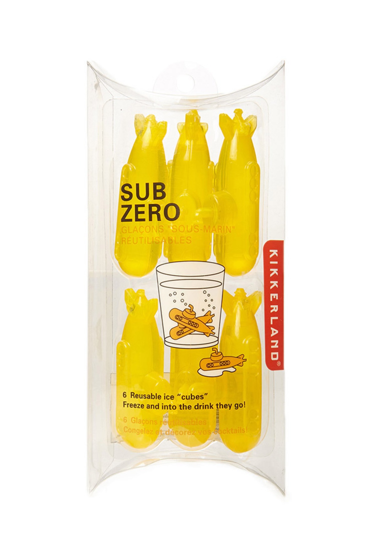アイスキューブ「黄色いの潜水艦」Yellow Submarine Sub Zero Reusable Ice Cubesフランス直輸入 ...
