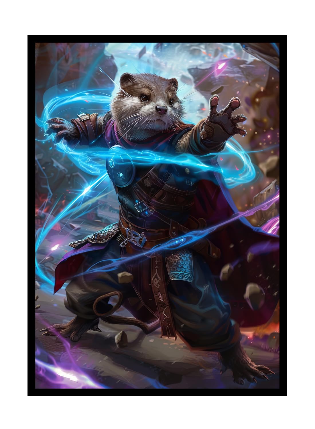 Katomula 100 PCS MTGカードスリーブ100個のPCS完璧なフィットスリーブ、内側のスリーブ付きアートマットカードスリーブ ...