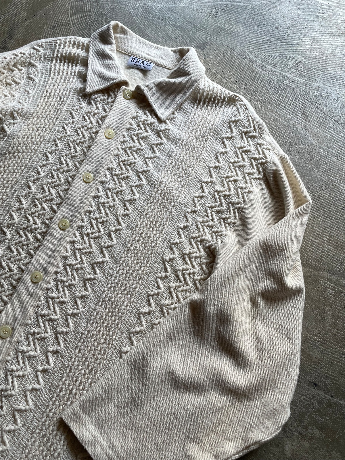 〜2000s Knit Switch Design L/S Shirt | HOORAY