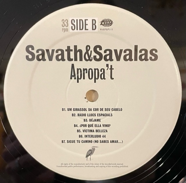 SAVATH & SAVALAS "APROPA'T" LP | EAD RECORD