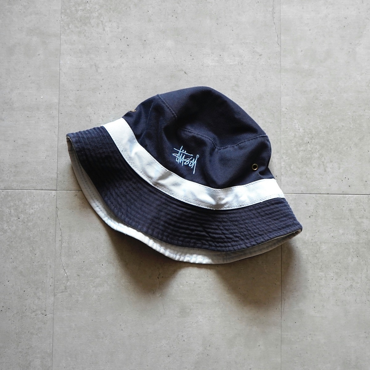 1990s "STUSSY HAT" Bootleg Two tone bucket hat ステューシー ツートーン バケットハット | Aevum