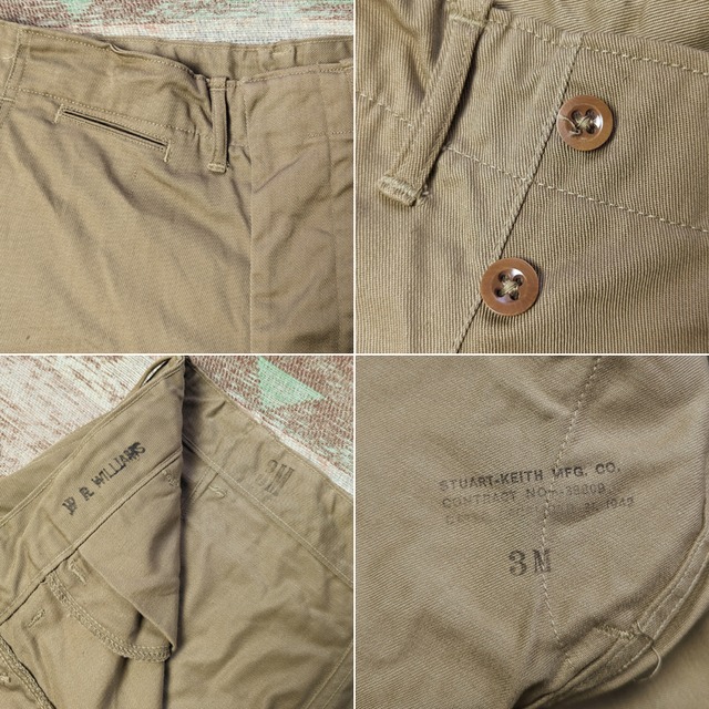 WW2 40s U.S.MARINE CORPS Chino Trousers （W32） 1-Washed | Wonder Wear ...