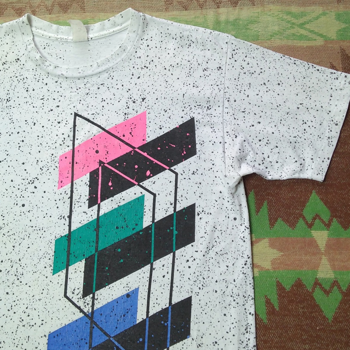 90s Splatter-Pattern All Over Print T-Shirt | Wonder Wear ヴィンテージ古着ネットショップ