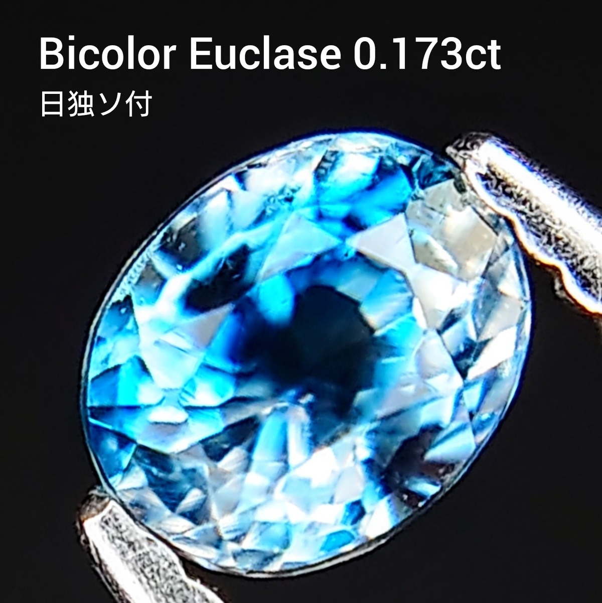 極希少 Bicolor Euclase 0.173ct 日独ソ付 ルース☆ | wisteria777