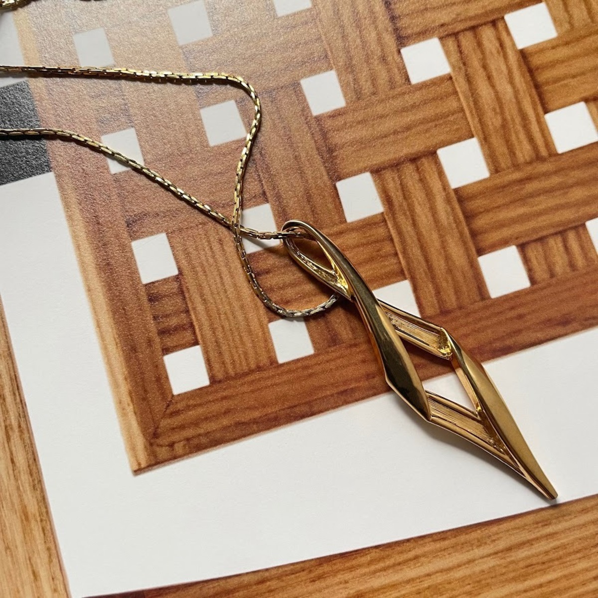 メタル デザイン ワントップ ネックレス《N-0424》 | ModernLoop ユーズドアクセサリー専門店