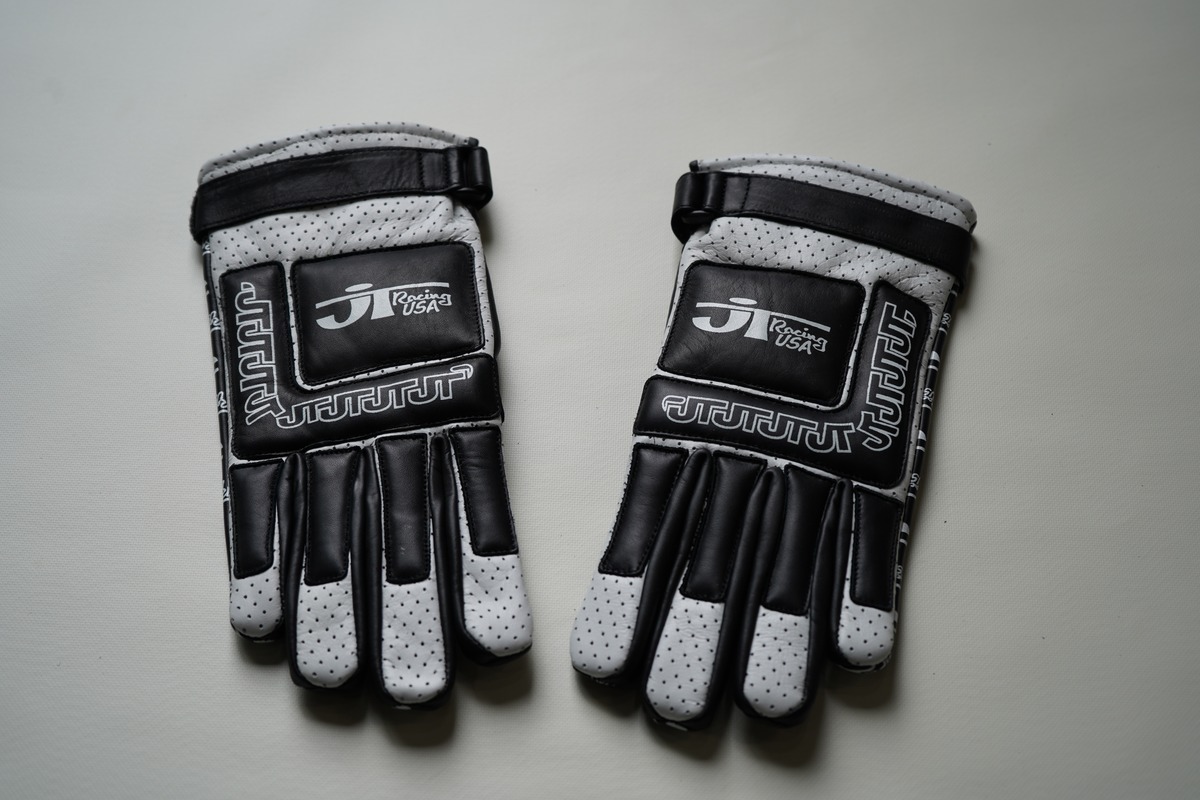 [JT Racing] Vintage Racing Glove 黒／白 | RePLAY MOTO SERVICE