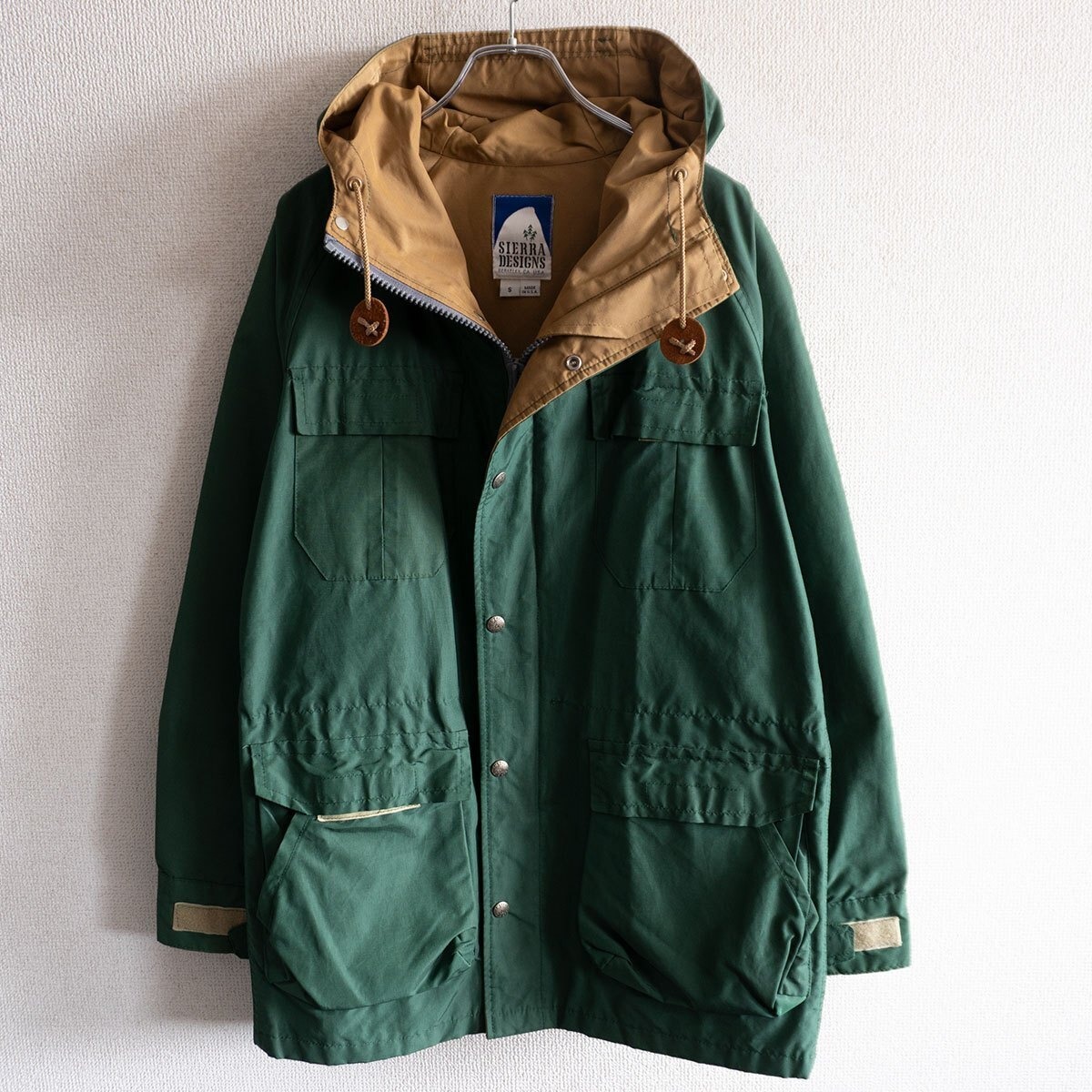 【美品】Sierra Designs 【USA製 60/40クロス マウンテンパーカー】 S グリーン ジャケット シエラデザイン ...