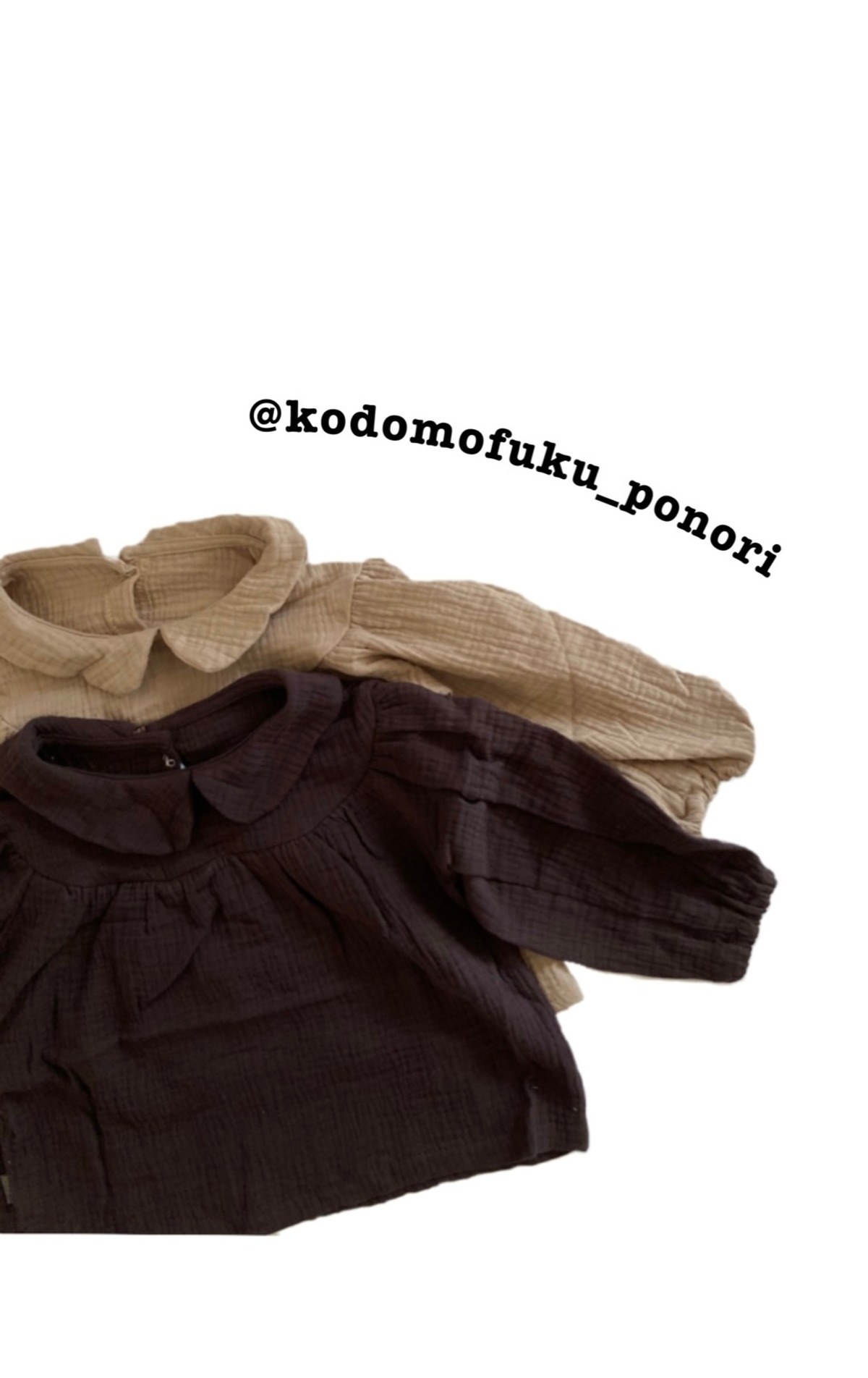 （80-120）2way blouse | こどもふく ponori