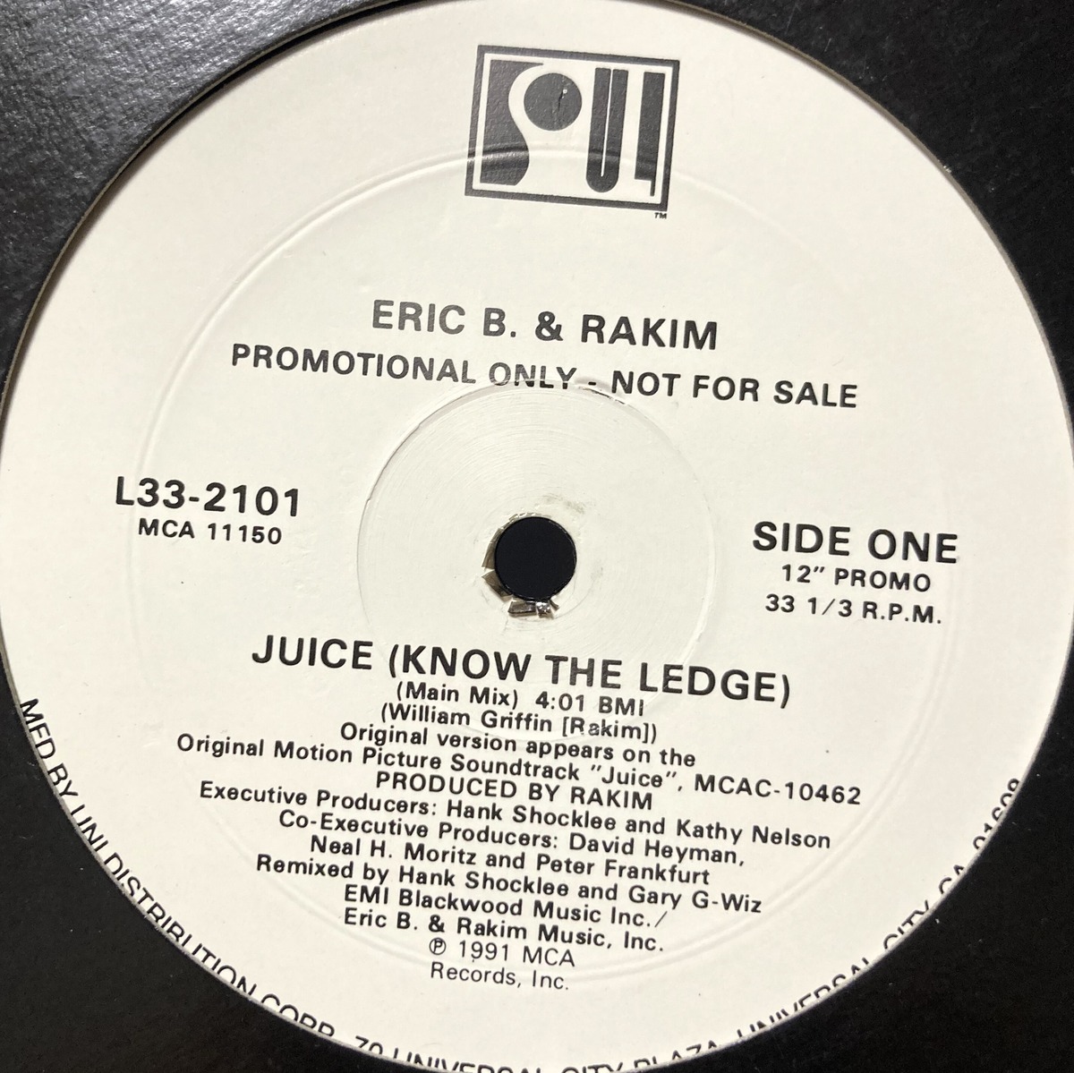 Eric B. & Rakim _ Juice (Know The Ledge) _ mca[輸入中古12”] | ジャービートレコード
