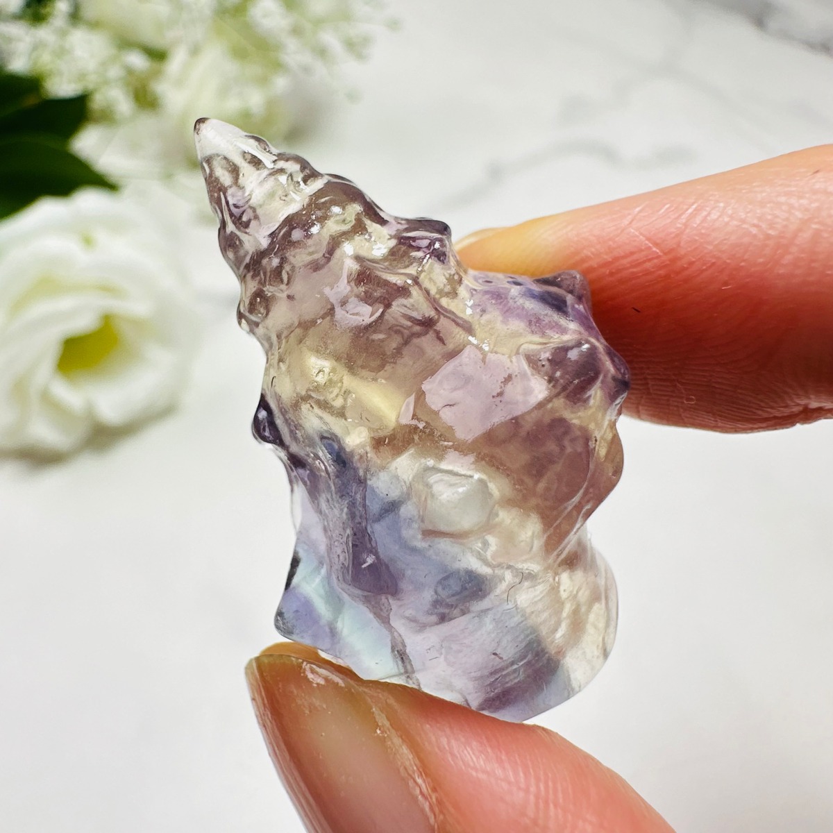 癒しの天然石インテリア｜フローライト巻貝 31 | Mt.Sophia 天然石屋さん／マウントソフィア