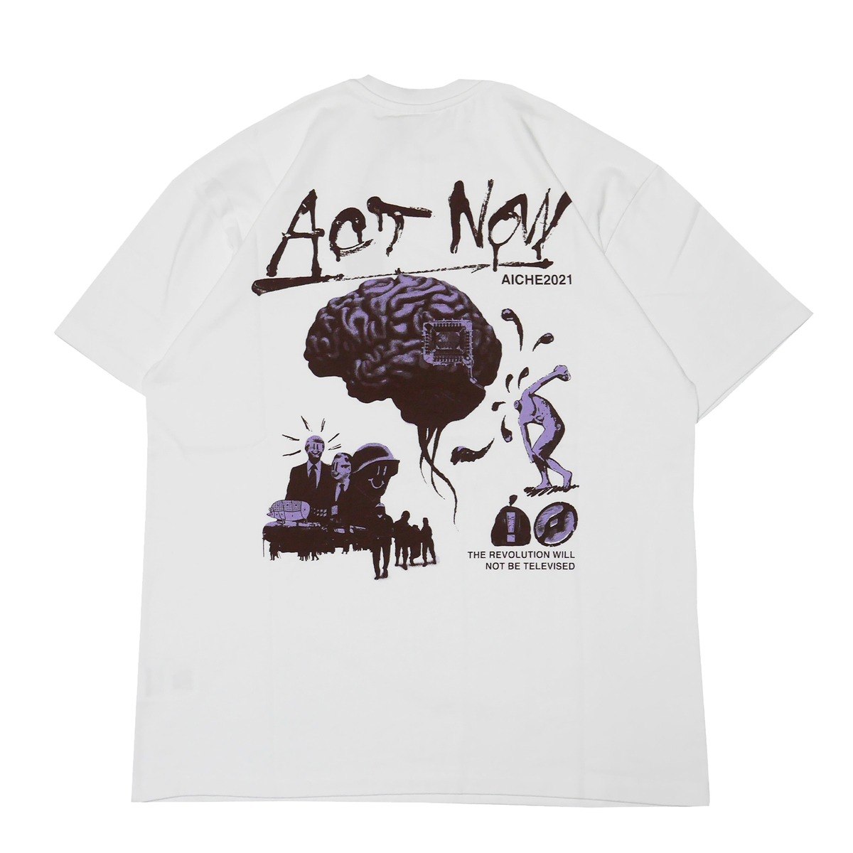 AICHE / Revolution T-Shirts -WHITE- | THE CONTRARIAN