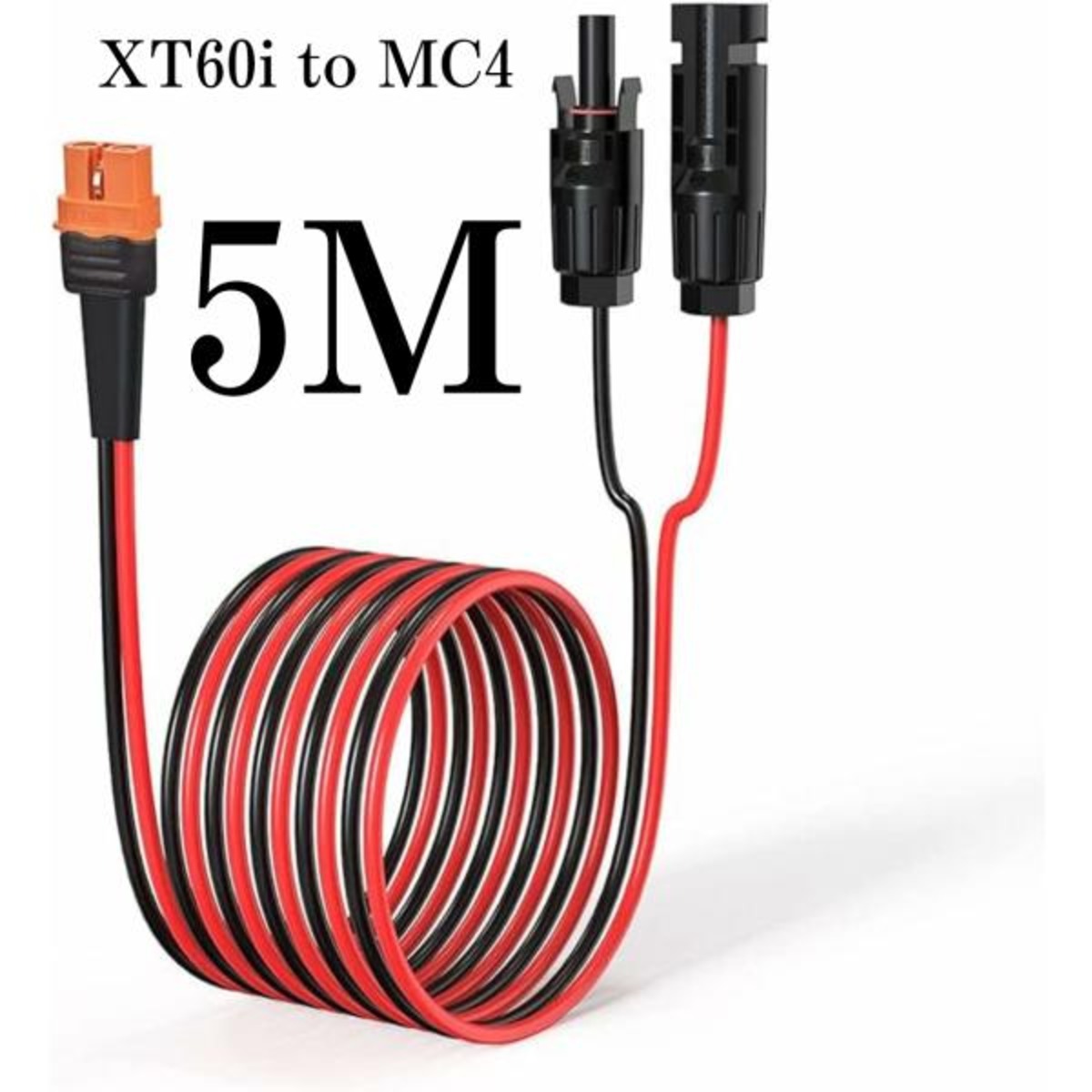 5m XT60i(XT60i-F)（XT60もOK） to MC4 変換延長ケーブル12AWG XT60/XT60iどちらにも使えます 太陽光発電 太陽光パネル EcoFlowなどへ | お得 ...