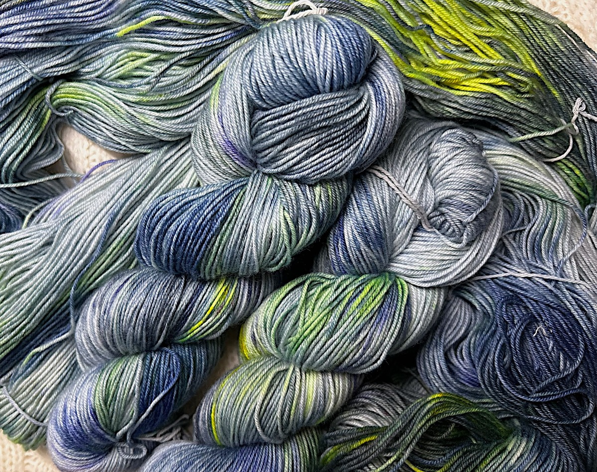 手染めメリノソックヤーン 空夜 | Miyuka Handmade